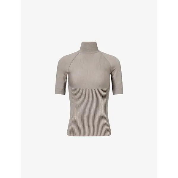 Alaïa Ribbed Wool-blend Top