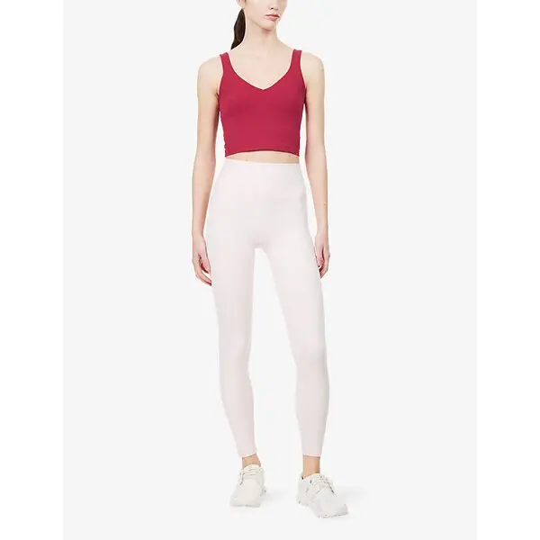 Lululemon Align V-neck Stretch-woven Top - Berry Rumble