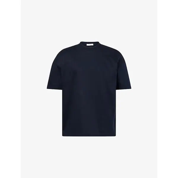 ARNE Relaxed-fit Short-sleeve Cotton T-shirt - Navy