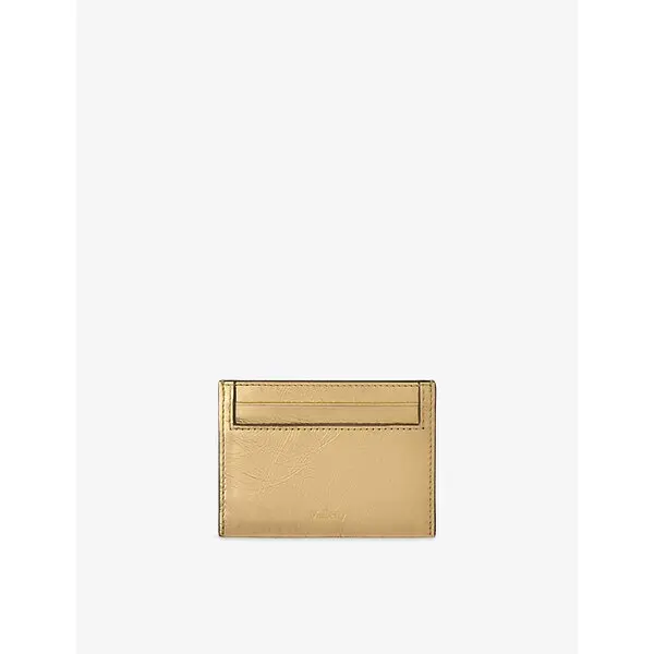 Mulberry Classic Credit Card Slip Leather Card Holder - Somerset Gold