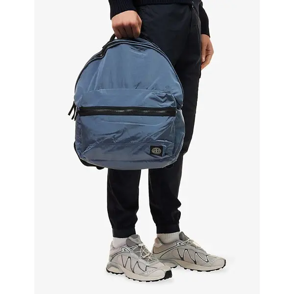 Stone Island Brand-patch Zip-pocket Backpack