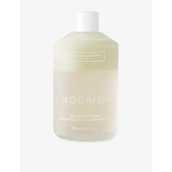 THE WHITE COMPANY Nourish Luxurious Dual Layer Bath Oil 250ml - No Colour