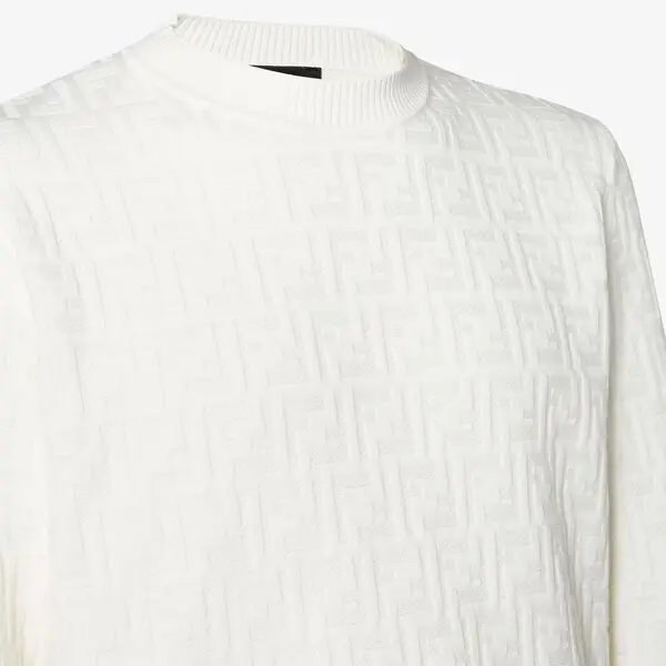 Fendi Ff Logo Embroidered Pullover