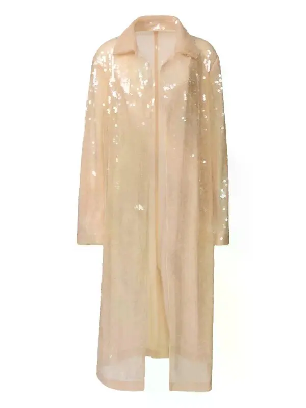 Fabiana Filippi Sequin-embellished Coat - Neutrals