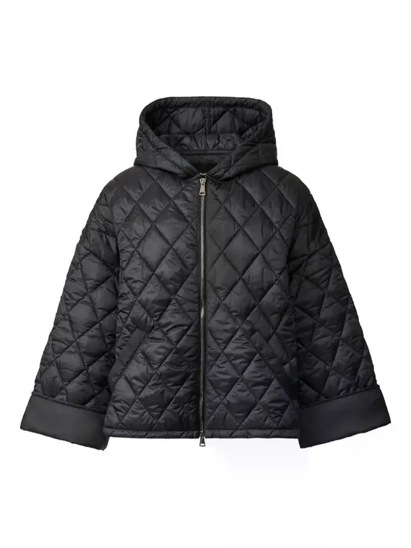 Fabiana Filippi Quilted Hooded Jacket - Black