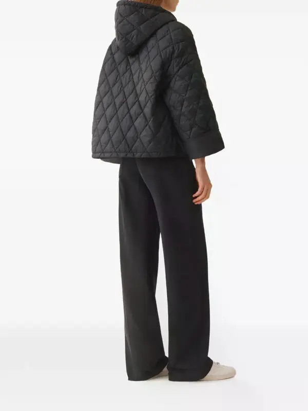 Fabiana Filippi Quilted Hooded Jacket - Black