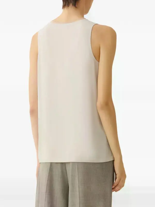 Fabiana Filippi Sleeveless V-neck Top