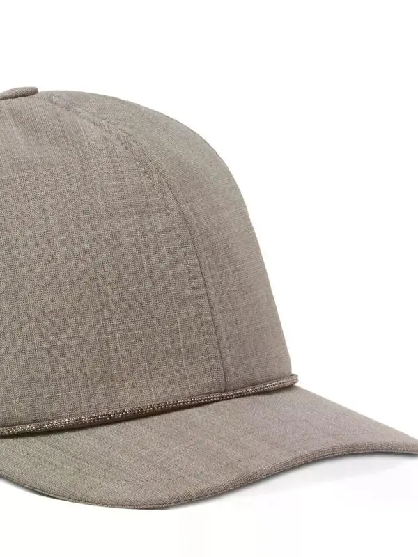 Fabiana Filippi Beaded Trim Cap