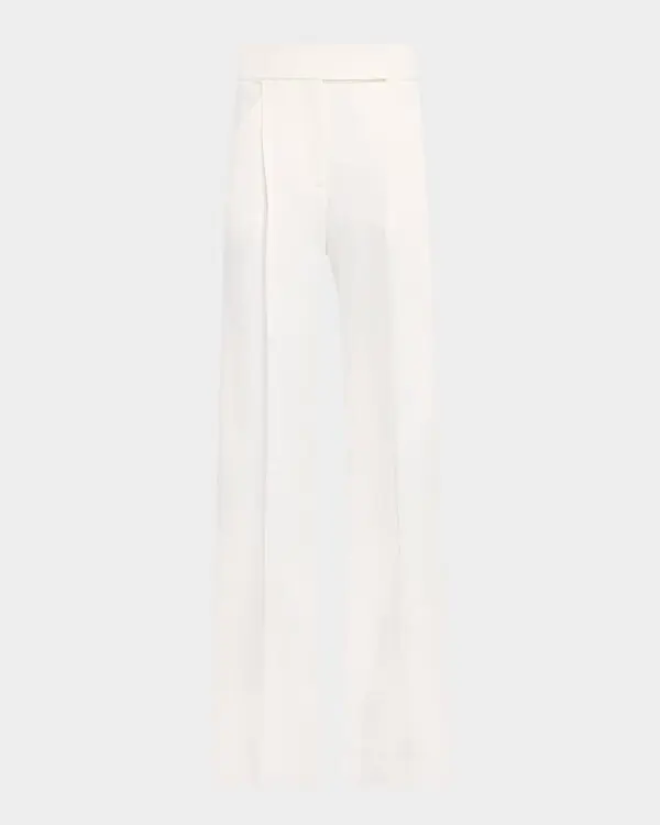 Veronica Beard Marbeau Wide-leg Pants - Dove