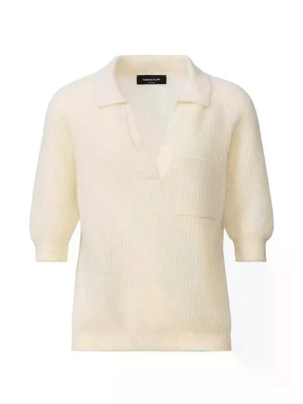 Fabiana Filippi Collared Pocket T-shirt - Neutrals