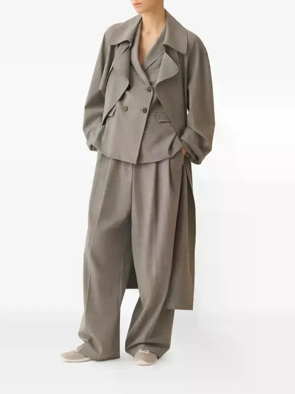 Fabiana Filippi Pleated Tailored Trousers - Grey