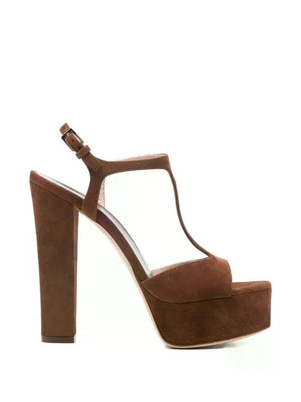 TOM FORD Platform Heeled Sandals - Brown