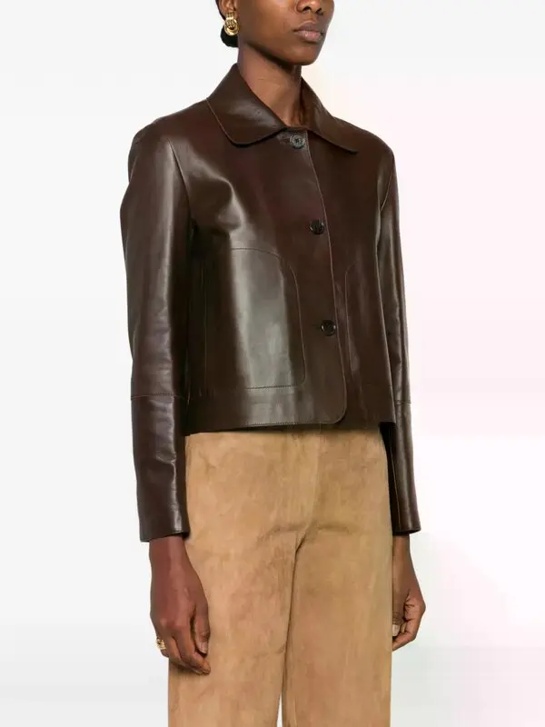 ARMA Buttoned Leather Jacket