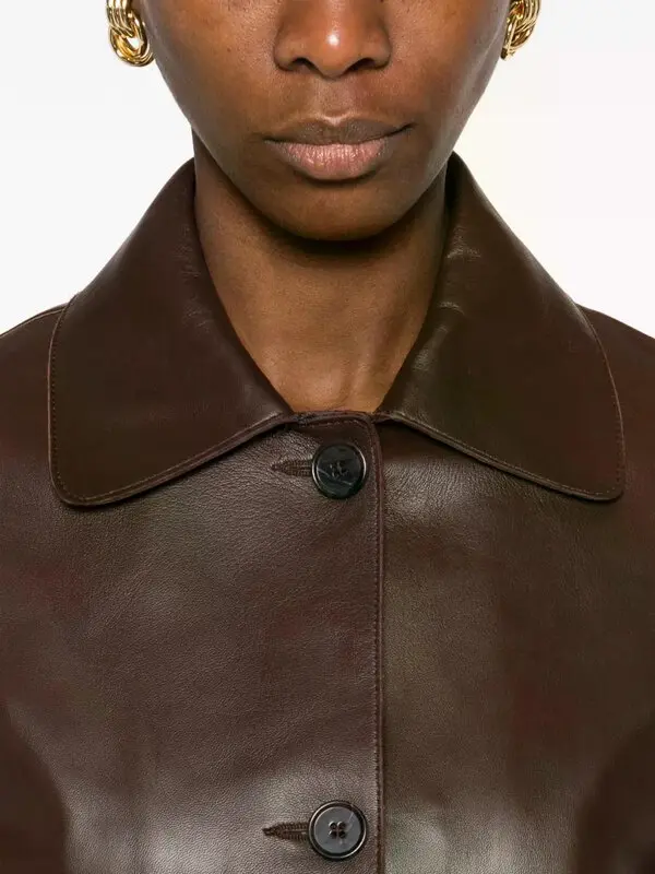 ARMA Buttoned Leather Jacket