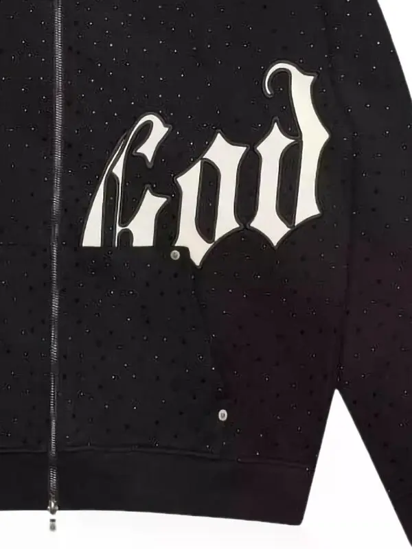 GODSPEED Logo Zip Up Hoodie - Black