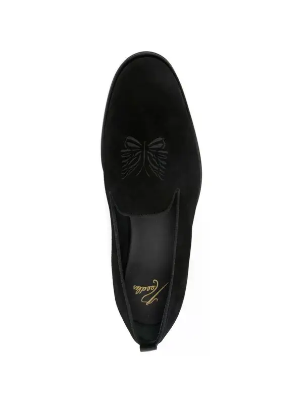Needles Round-toe Embroidered Loafers