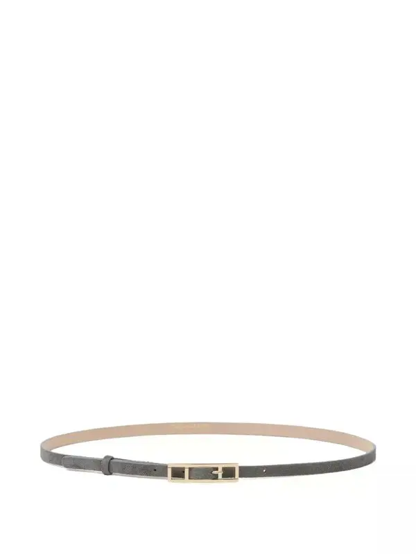 Fabiana Filippi Rectangular-buckle Belt - Grey
