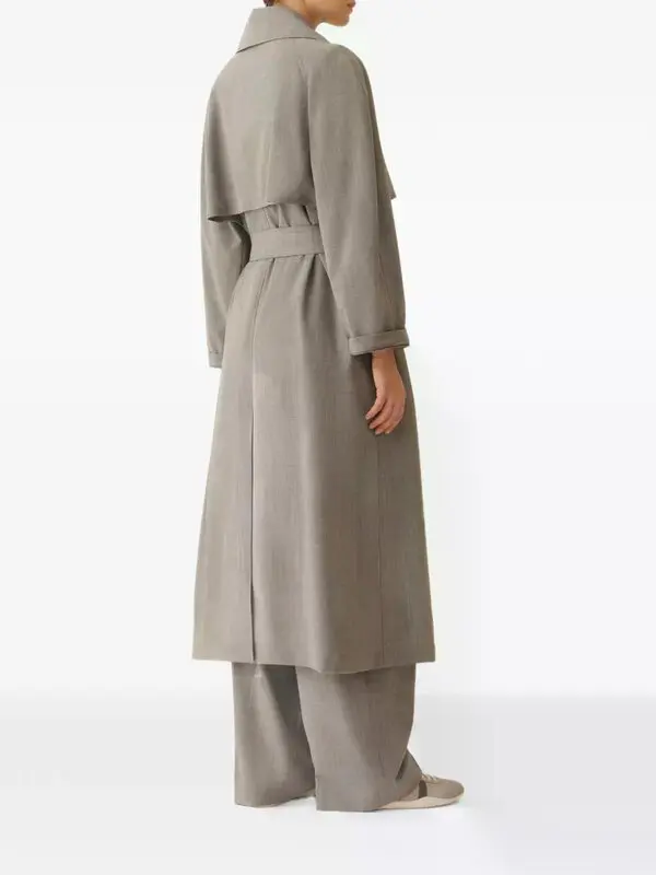 Fabiana Filippi Belted Collar Trench Coat