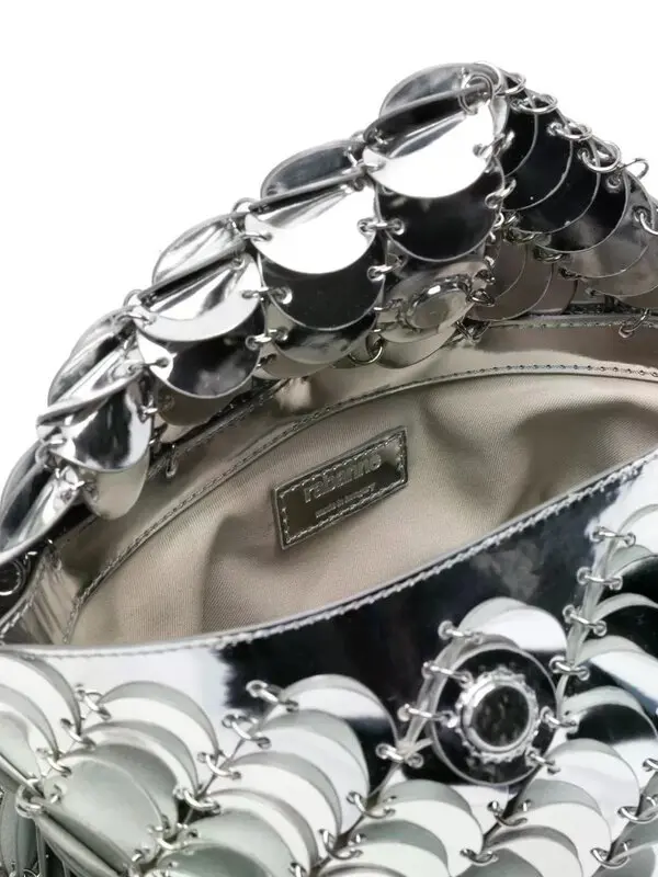Rabanne Disc-detail Chain Shoulder Bag - Grey
