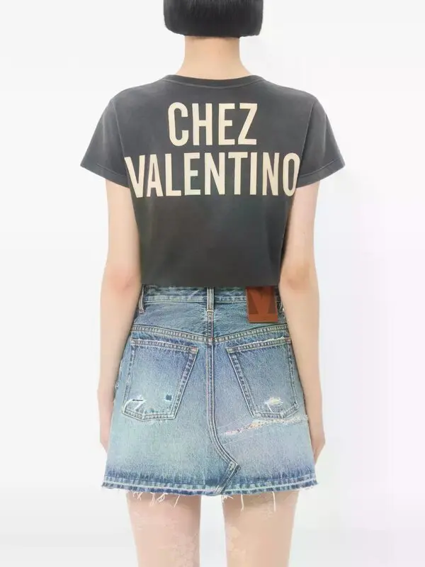 Valentino Garavani Graphic-print T-shirt - Grey