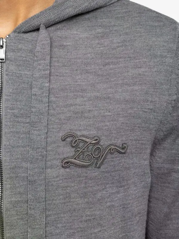 Zadig&Voltaire Clash Wool Zip-up Hoodie