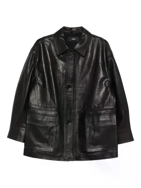 ARMA Maeve Leather Jacket - Black
