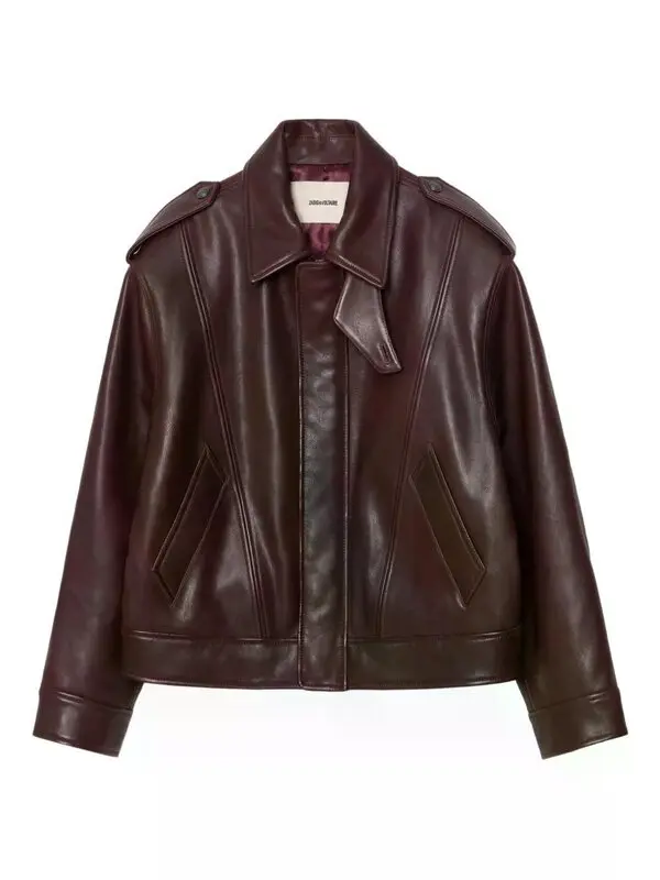 Zadig&Voltaire Kimo Leather Jacket - Red