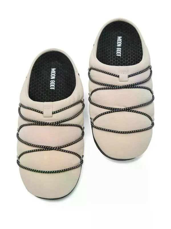 Moon Boot Quilted Flat Slippers - Neutrals