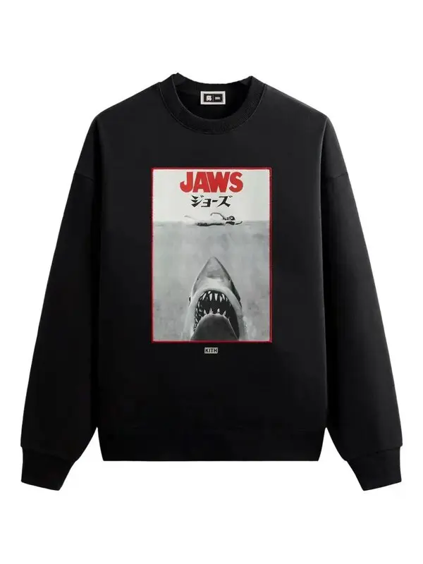 Kith Jaws Japanese Poster Sweatshirt - Black