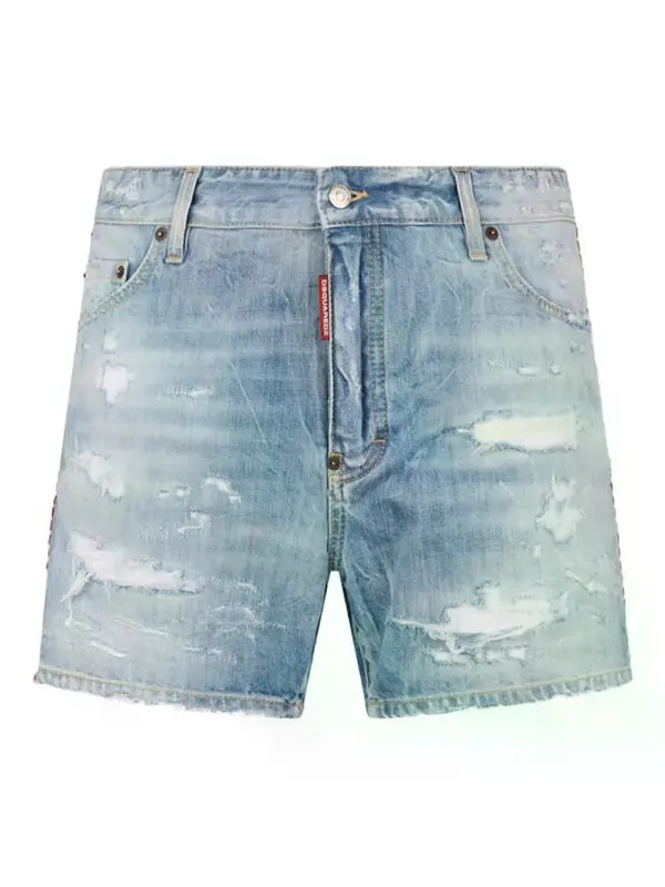 Dsquared2 Distressed-effect Shorts - Blue