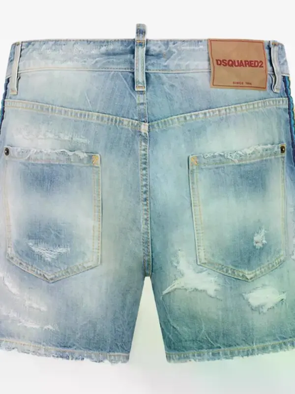 Dsquared2 Distressed-effect Shorts - Blue