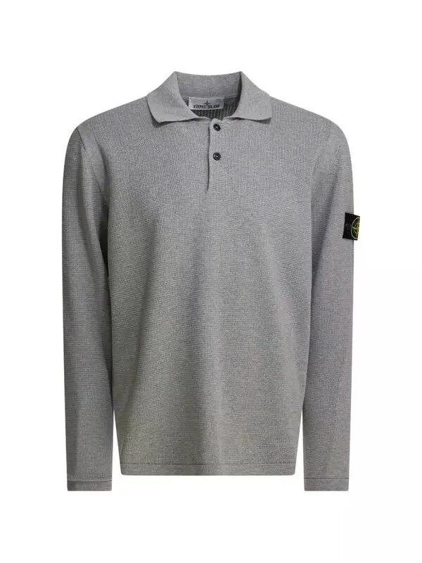 Stone Island Long-sleeve Polo Shirt - Grey