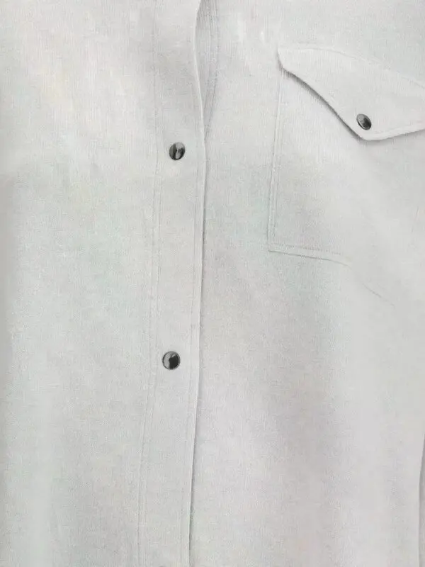 Fabiana Filippi Patch-pocket Button Knit Shirt - Grey