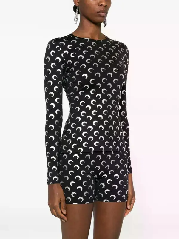 MARINE SERRE Moon-print Top
