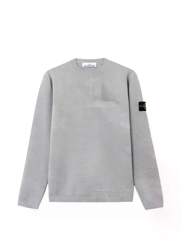 Stone Island Logo-patch Crew-neck Sweater
