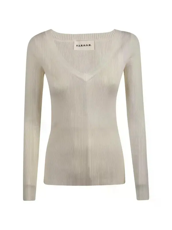 P.a.r.o.s.h V-neck Ribbed Sweater
