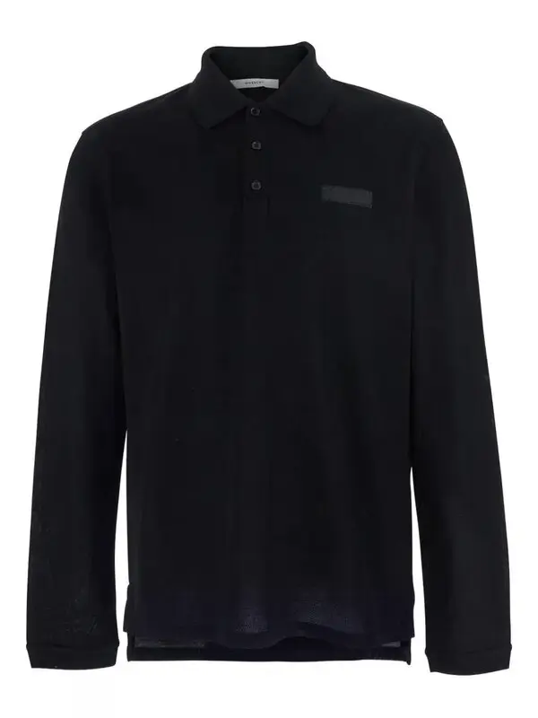 Givenchy Long-sleeve Polo Shirt - Black