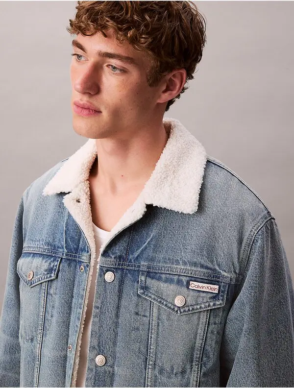 Calvin Klein 90s Sherpa Trucker Jacket