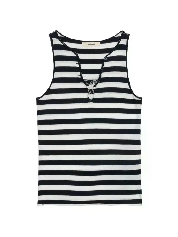 Zadig&Voltaire Striped Tank - White