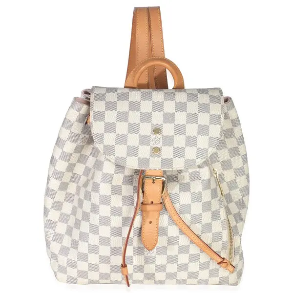 LOUIS VUITTON Damier Azur Canvas Sperone Mm - Beige