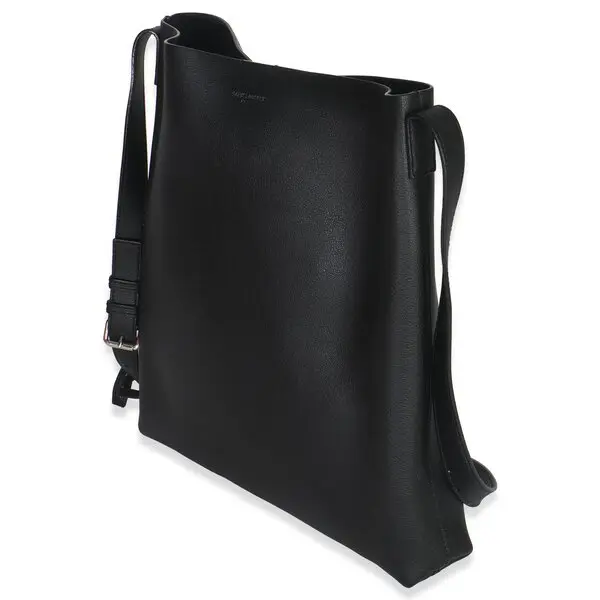Saint Laurent Leather Bold Hobo - Black