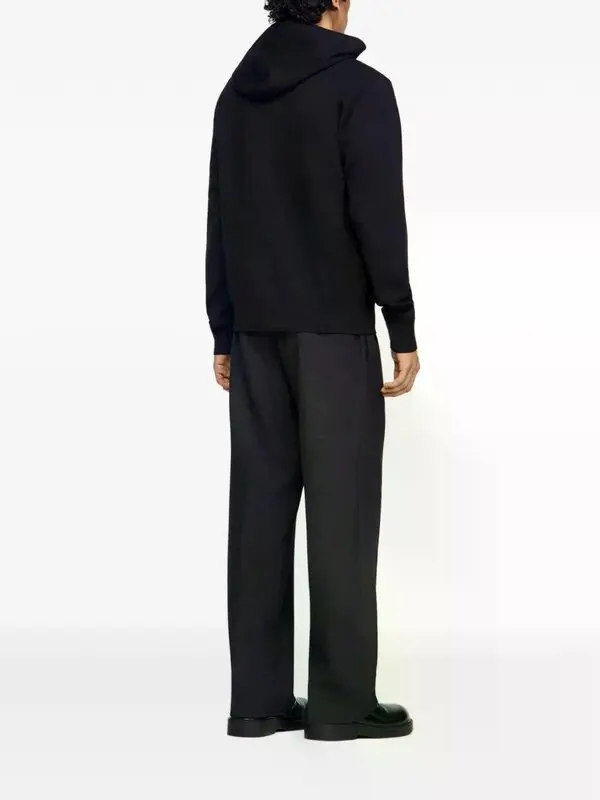 Sandro Long-sleeve Zip-up Hoodie - Black