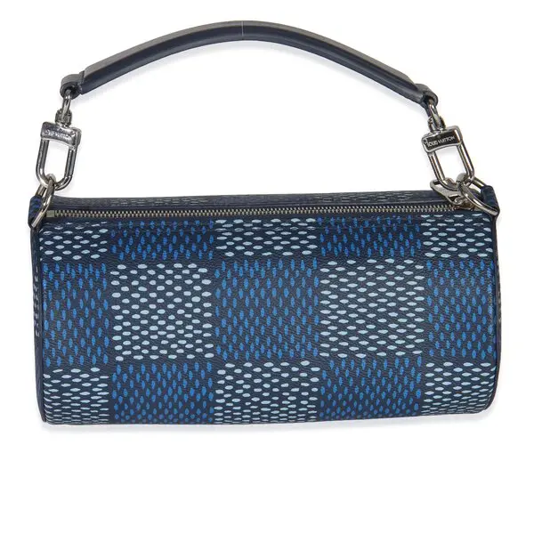 LOUIS VUITTON Damier Heritage Canvas Soft Polochon Pm - Blue