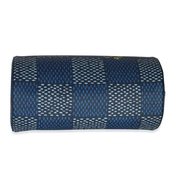 LOUIS VUITTON Damier Heritage Canvas Soft Polochon Pm - Blue