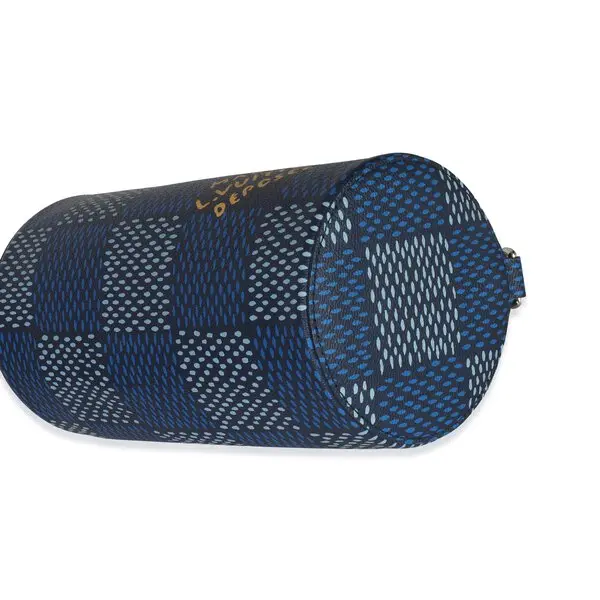 LOUIS VUITTON Damier Heritage Canvas Soft Polochon Pm - Blue