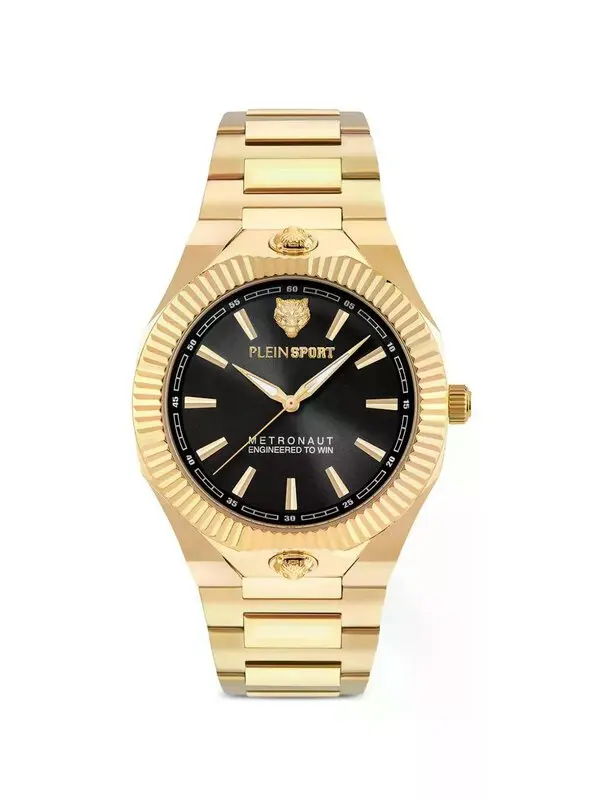 PLEIN SPORT Gold Lion Watch - Black
