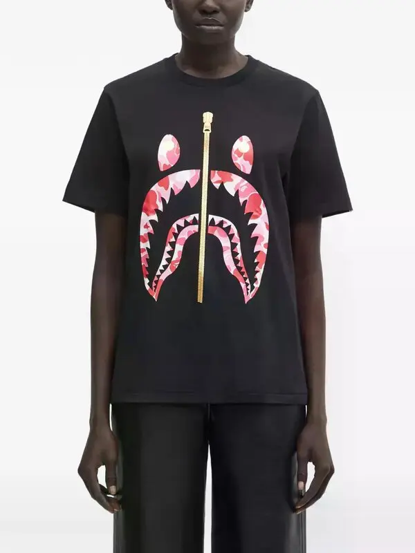 A BATHING APE Graphic Zip T-shirt