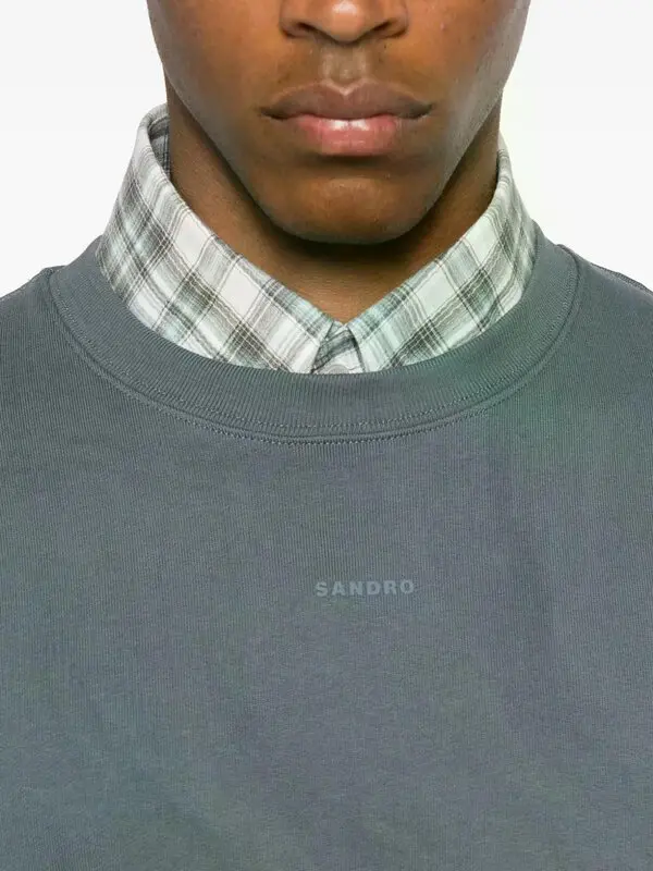 Sandro Logo Sweatshirt - Blue
