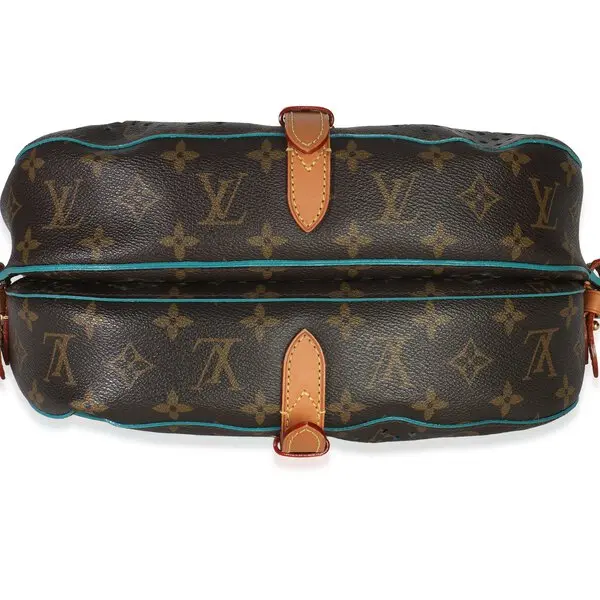 LOUIS VUITTON Saumur Perforated Monogram Coated Canvas