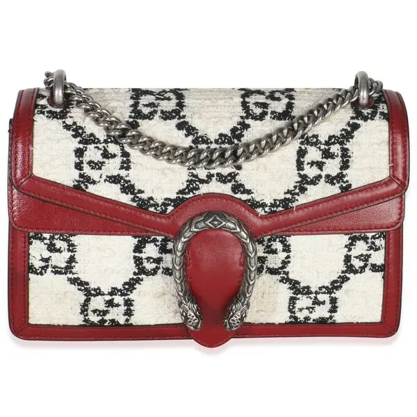 Gucci Gg Tweed Monogram Small Dionysus Bag - Multicolor
